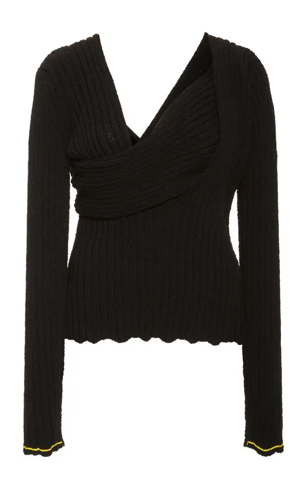 Bottega Veneta Square-neck Bouclé Shirt