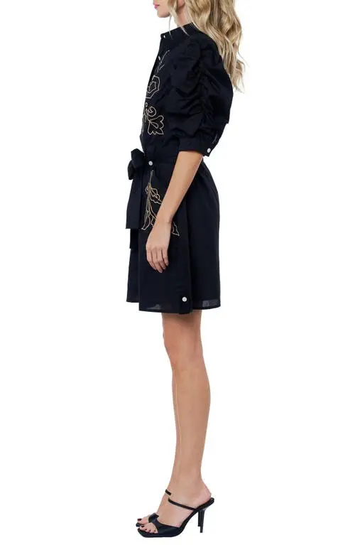 CIEBON Lucy Embroidered Minidress
