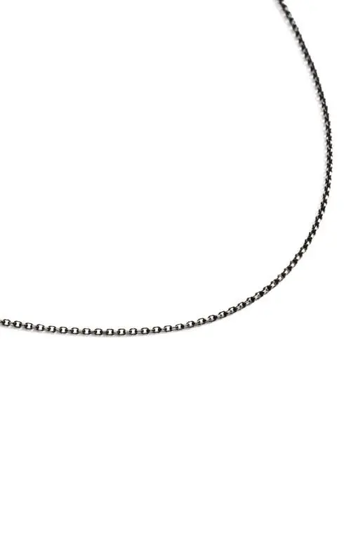 Monica Vinader Oxidized Recycled Rolo Chain Necklace