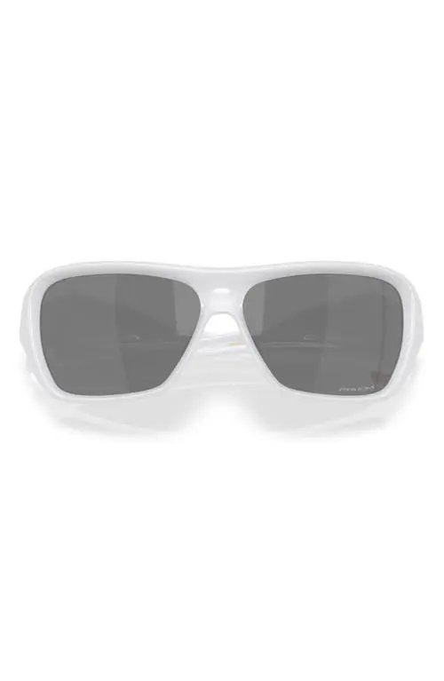 Oakley 60mm Rectangular Sunglasses - Black White