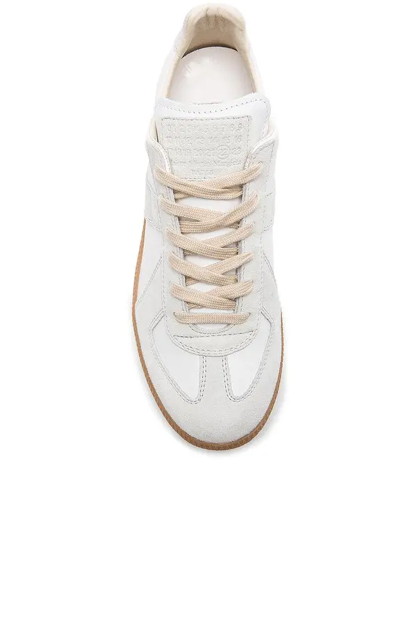 MAISON MARGIELA Replica Leather Sneakers - White