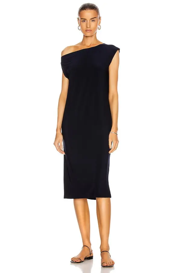 Norma Kamali Drop Shoulder Dress - Midnight