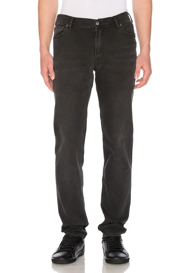 Acne Studios North Straight Leg Jeans Used Black Editorialist - Main Image