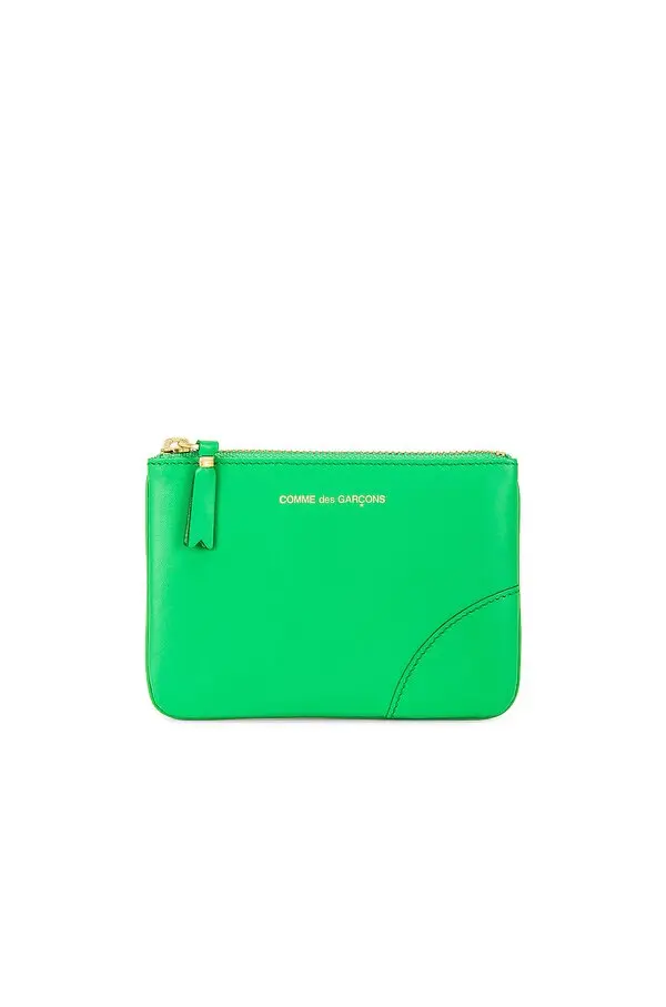 Comme Des Garçons Classic Leather Zip Wallet - Green