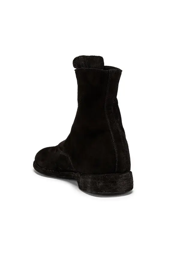 Guidi Stag Suede Zipper Boots