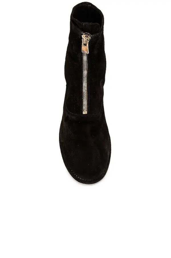 Guidi Stag Suede Zipper Boots