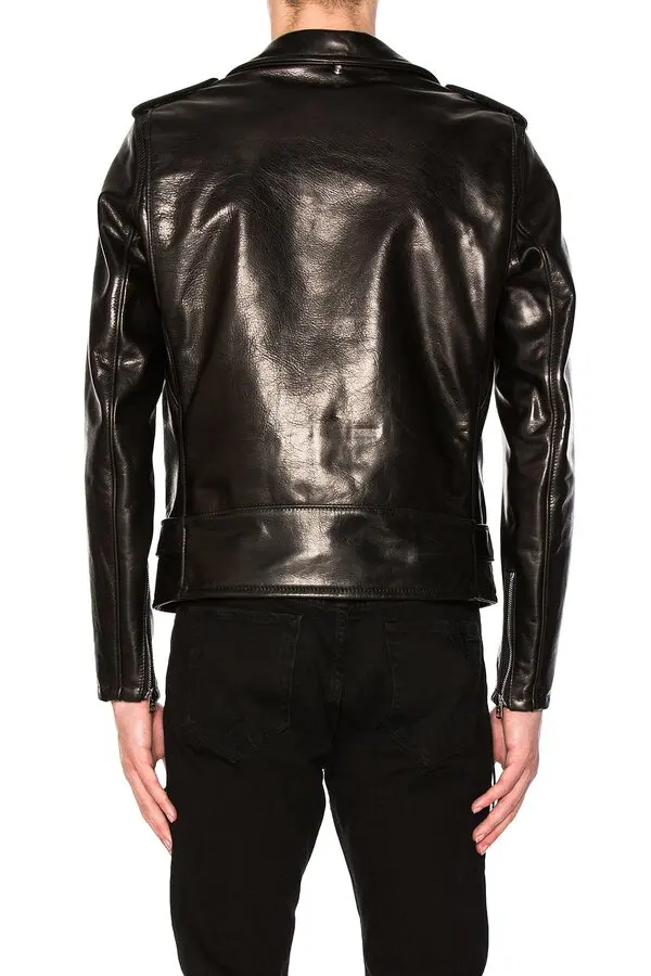 SCHOTT Pebbled Moto Jacket - Black