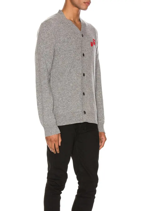 Play Comme Des Garcon Multiheart Cardigan
