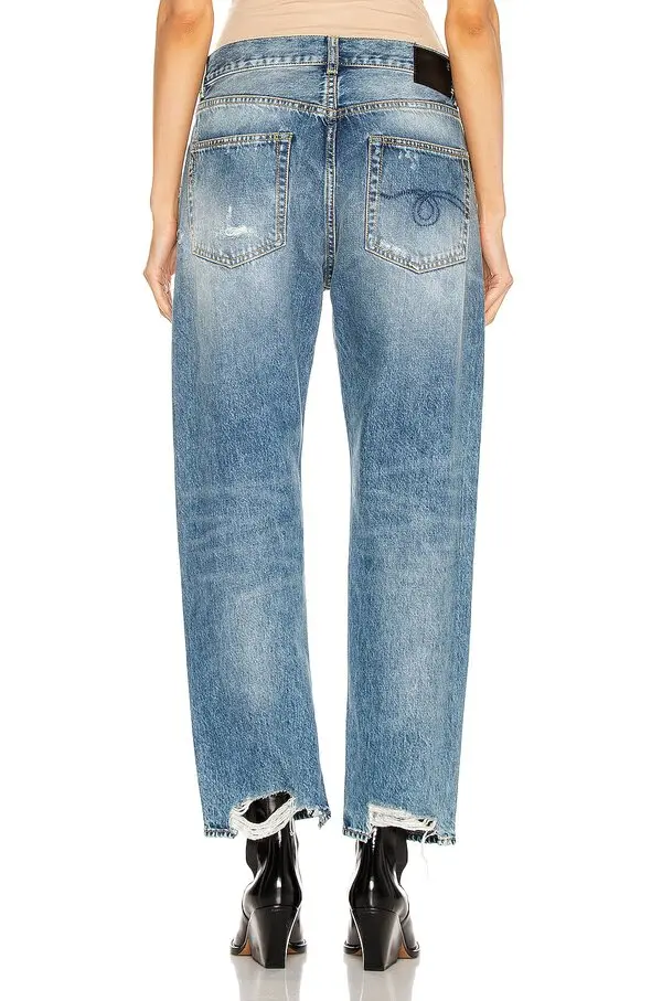 R13 Boyfriend Denim-medium - Bain