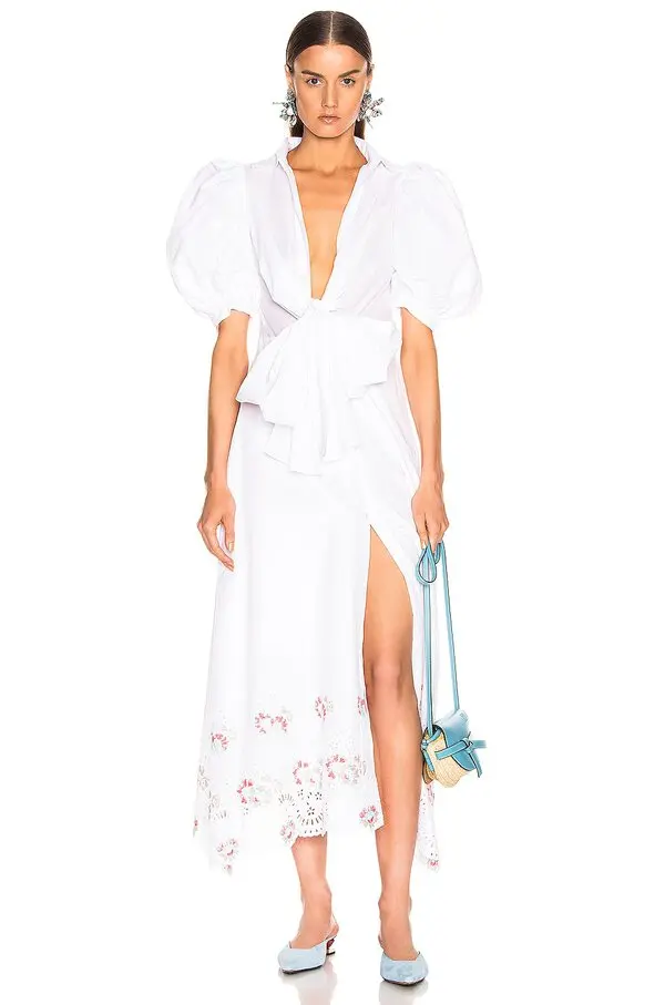 Silvia Tcherassi Embroidered Assunta Dress - Floral White