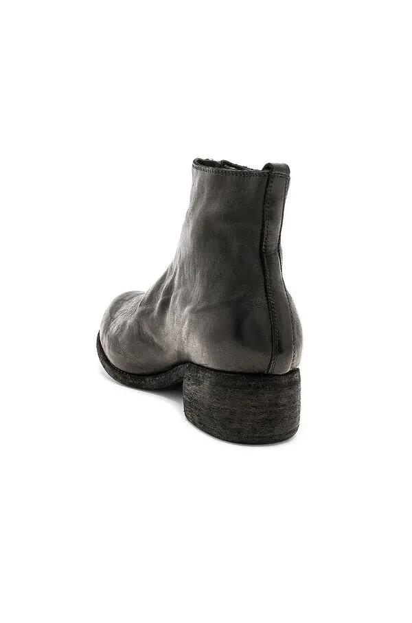 Guidi Soft Horse Full Grain Front Zip Boots - Black