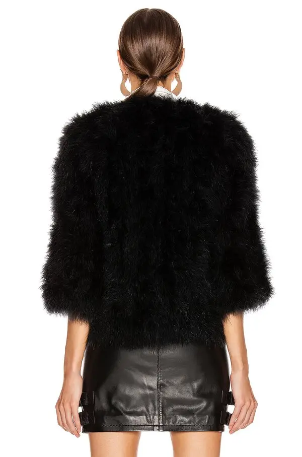 YVES SALOMON Feather Jacket - Noir