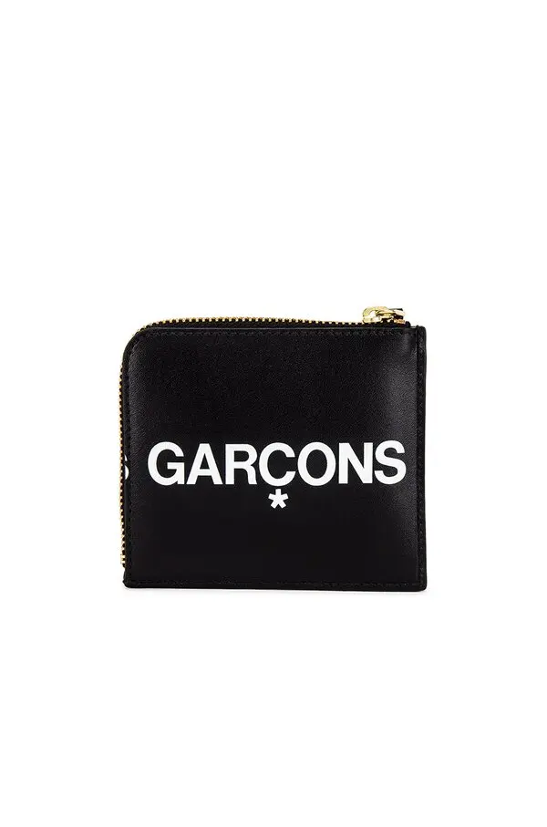 Comme Des Garçons Huge Logo Wallet - Black