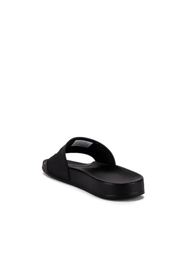 Balenciaga Logo Pool Slide - Black & White