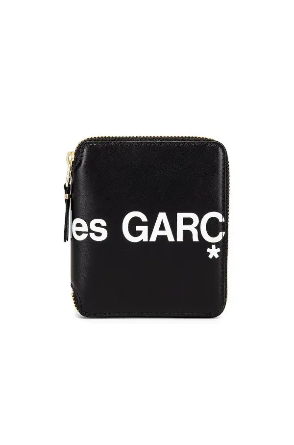 Comme Des Garçons Huge Logo Wallet - Black