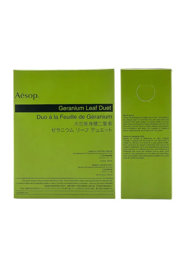 Aesop Geranium Leaf Duet
