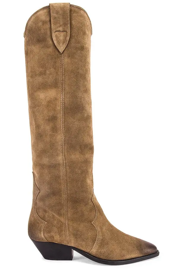 Isabel Marant Denvee Knee High Boots - Taupe