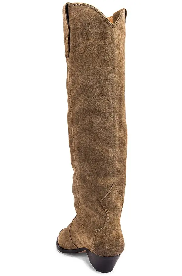 Isabel Marant Denvee Knee High Boots - Taupe