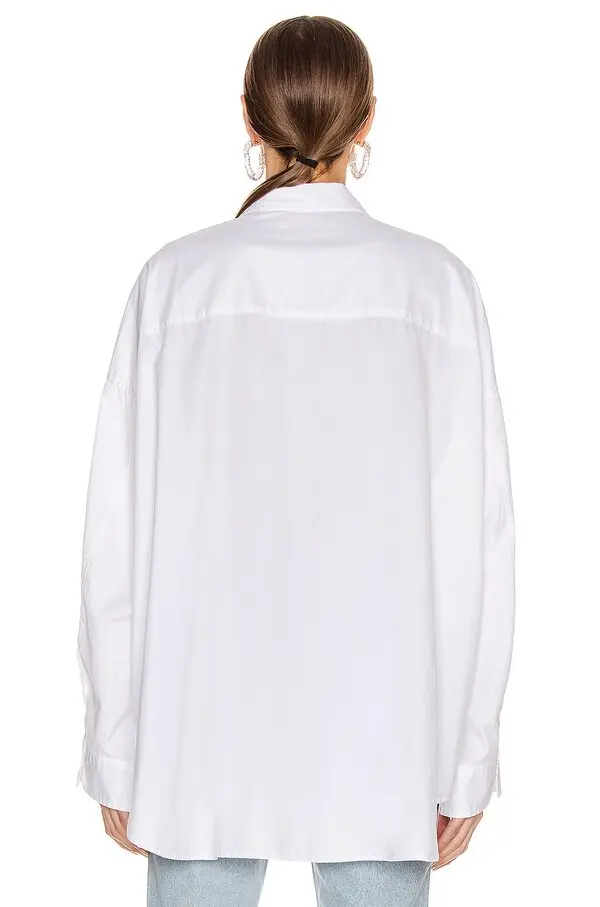 R13 Drop Neck Oxford Shirt