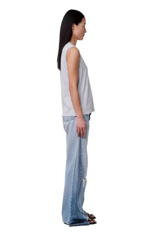 Another Tomorrow Sleeveless Tee - Heather Grey