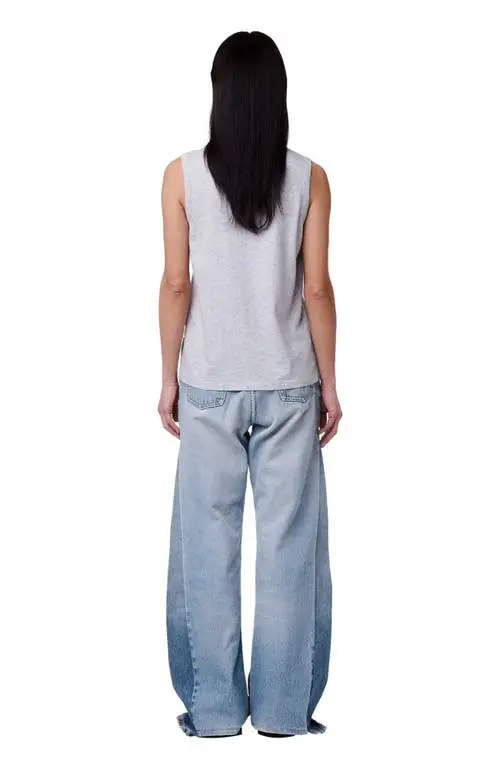 Another Tomorrow Sleeveless Tee - Heather Grey