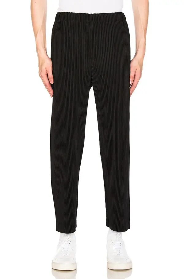 Issey Miyake Straight Leg Trousers - Black