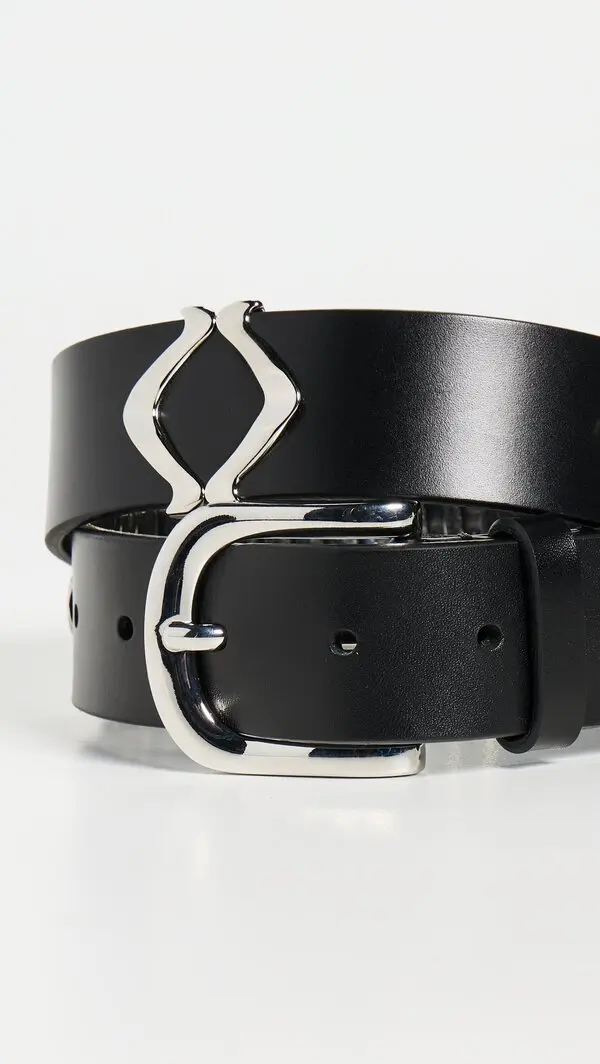 Isabel Marant Tehora Belt - Black/silver