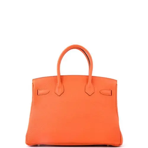 Hermès Birkin Handbag Togo With Gold Hardware 30 - Orange
