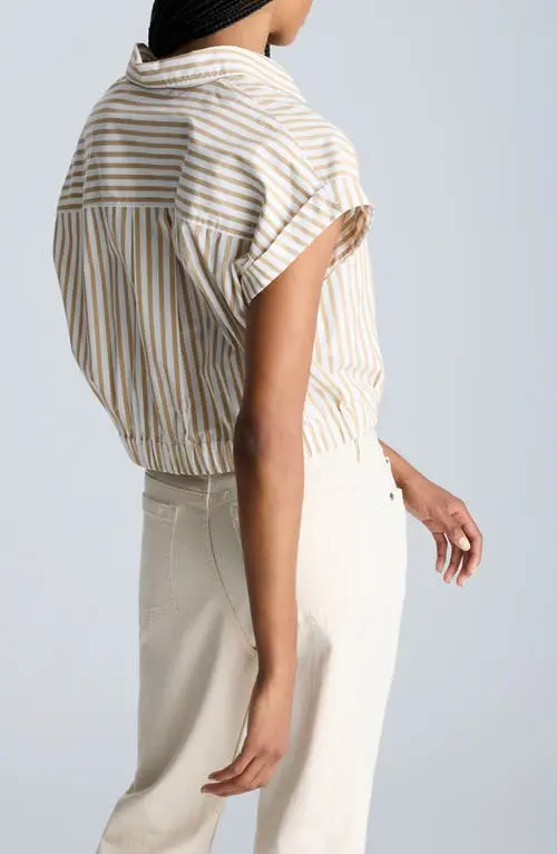 KENNETH COLE Oversized Striped Cotton Button-down Shirt