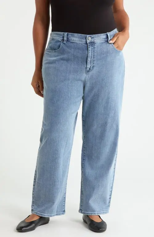 Eileen Fisher Ankle Straight Leg Jeans - Cloud Indigo
