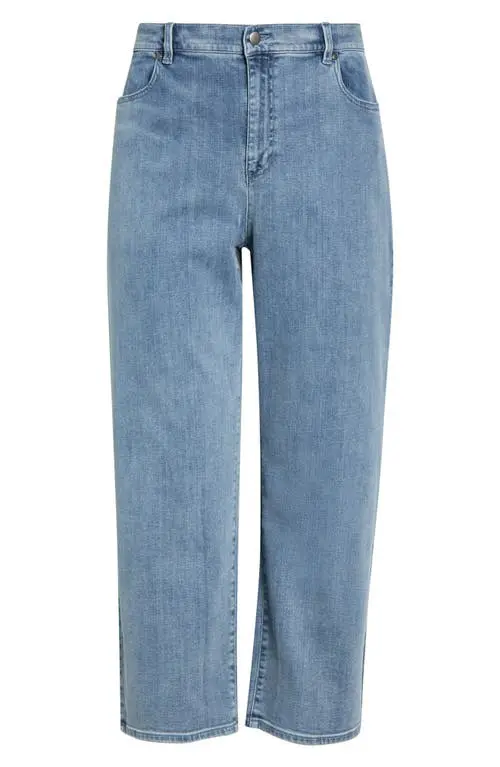 Eileen Fisher Straight Leg Ankle Jeans - Cloud Indigo