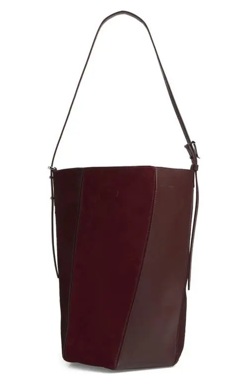 Proenza Schouler Hex Leather And Haircalf Bucket Bag