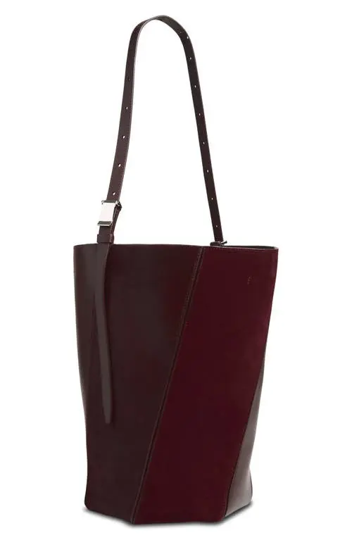 Proenza Schouler Hex Leather And Haircalf Bucket Bag
