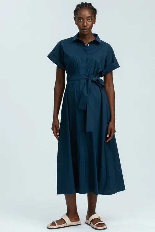 PIETRO BRUNELLI Asia Maternity Shirt Dress In Poplin