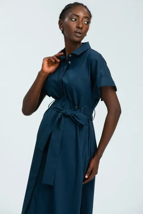 PIETRO BRUNELLI Asia Maternity Shirt Dress In Poplin