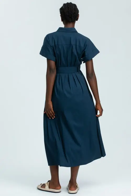 PIETRO BRUNELLI Asia Maternity Shirt Dress In Poplin