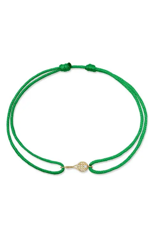 Anzie Pavé Heart Bracelet - Green