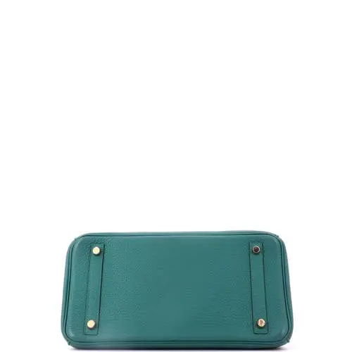 Hermès Birkin Handbag Togo With Gold Hardware 30 - Green