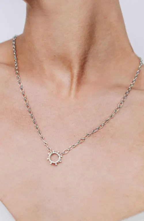 Anzie Dew Drop Marine Pavé Story Catcher Necklace