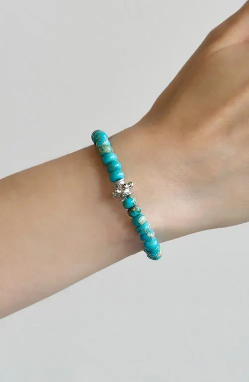 Anzie Bohème Smooth Jasper Rondelle Stretch Bracelet