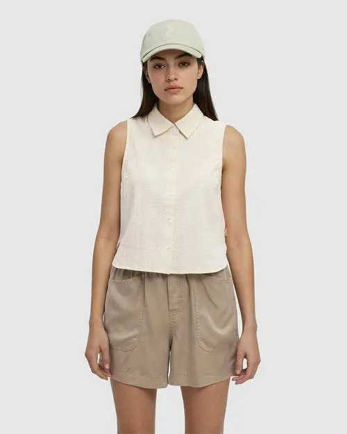 TENTREE Robins Shirt - White Oak
