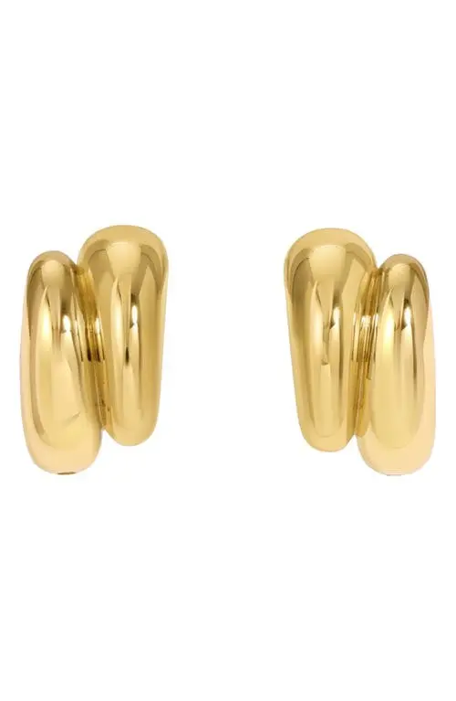 Lili Claspe Manon Double Hoop Earrings - Gold