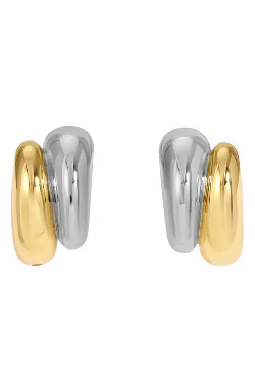Lili Claspe Manon Double Hoop Earrings - Two Tone