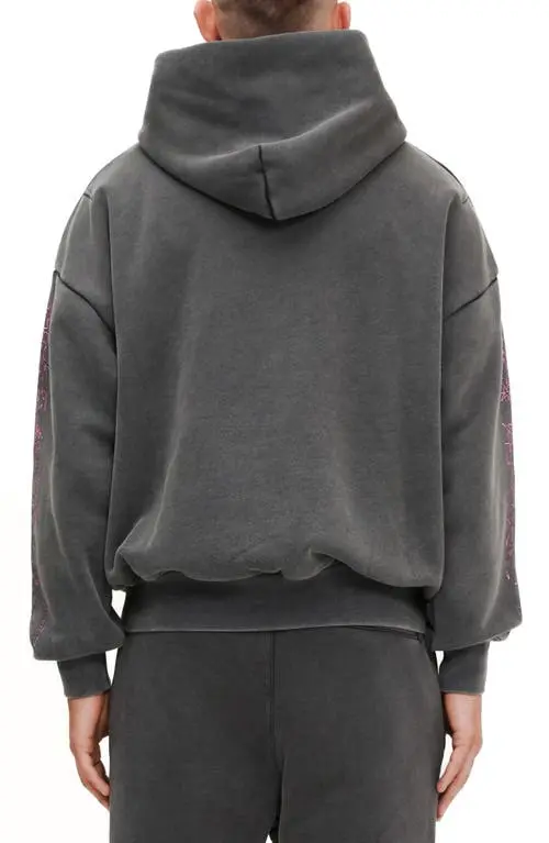 PURPLE BRAND Logo Cotton Graphic Hoodie