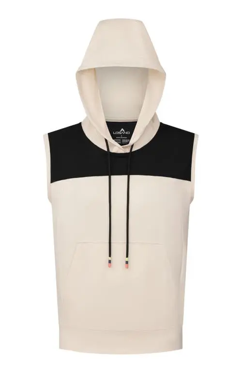 LOSANO Sleeveless Hoodie - Dune