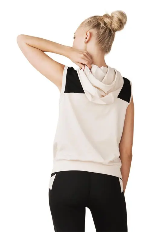 LOSANO Sleeveless Hoodie - Dune