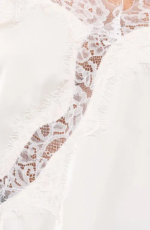 PETAL & PUP Asymmetrical Lace Trim Satin Camisole