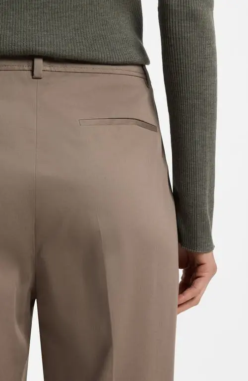 BOSS Tecarino Stretch Cotton Ankle Career Pants
