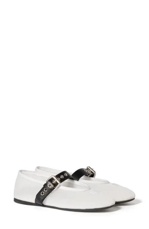 Miu Miu Mary Jane Ballet Flat - Bianco