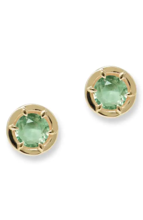 Anzie Melia Kate Topaz Stud Earrings - Green